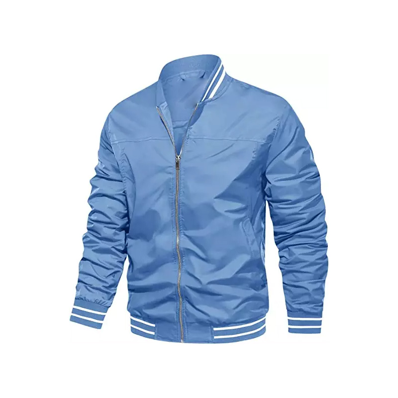 Men’s Bomber Jacket Puffer Light Blue | comebrain